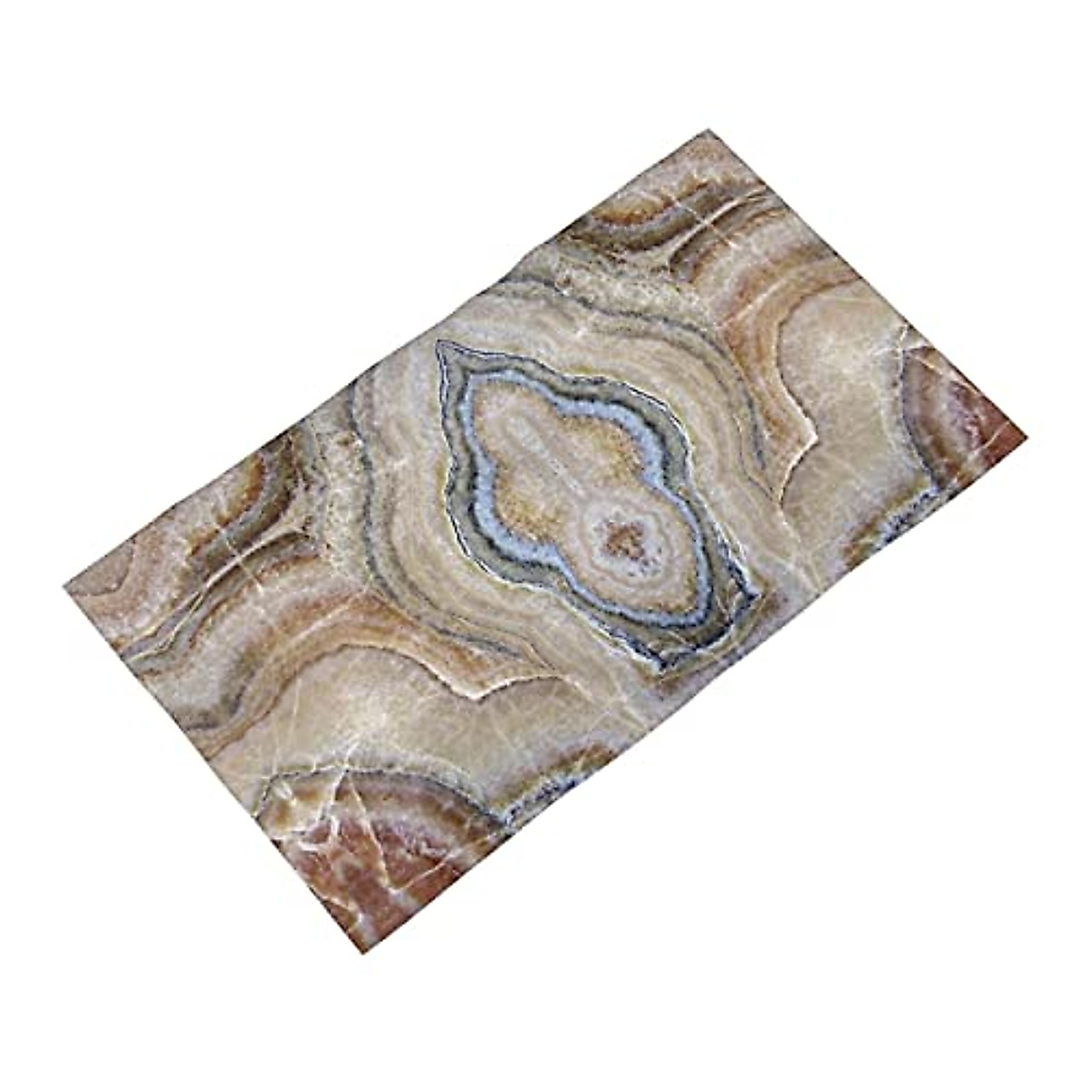 AKAUTOSM Microfiber Face Wash Cloth, Washcloth Towel for Bathroom/Spa/Gym, Highly Absorbent/Soft (Onyx Stone Pale Blue 27.5*16inch)