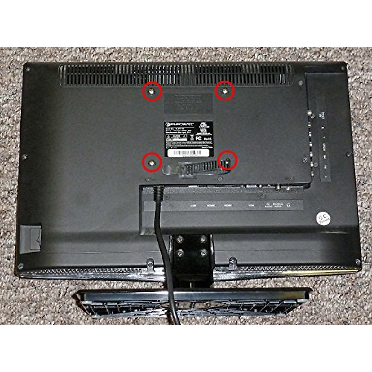 (8) - M4x12mm Regular Length Bolts for TVs & Monitors 29" or Smaller • Wall Mount Bracket to TV • VESA 75x75, 100x100 or 100x200 • Stainless