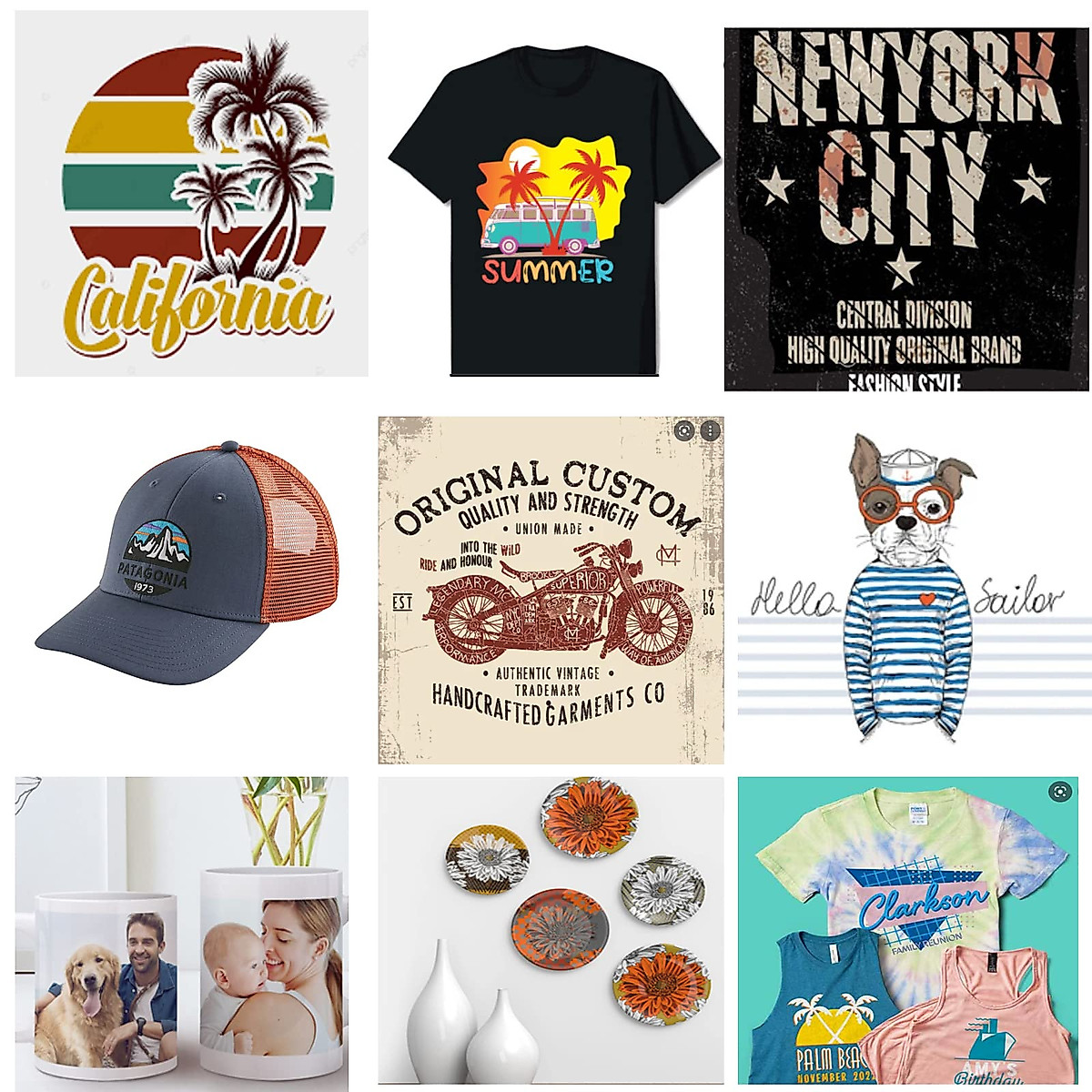 Topdeep Heat Press 15x15 Inch 8 in 1 Heat Press Machine, Swing Away T Shirt Pressing Machine Digital Control, Multifunction Heat Press Transfer Machine Sublimation Combo for T-Shirt Hat Cap Mug Plate