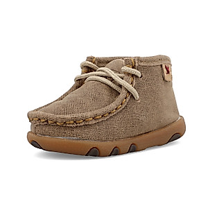 Twisted X Infant's Chukka Driving Moc, Moc Toe, Dusty Tan, 2 M