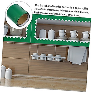 TEHAUX Blackboard Border Trim 5m Roll Whiteboard Trim Bulletin Board Borders Classroom Decoration Cut to Size Easy to Use