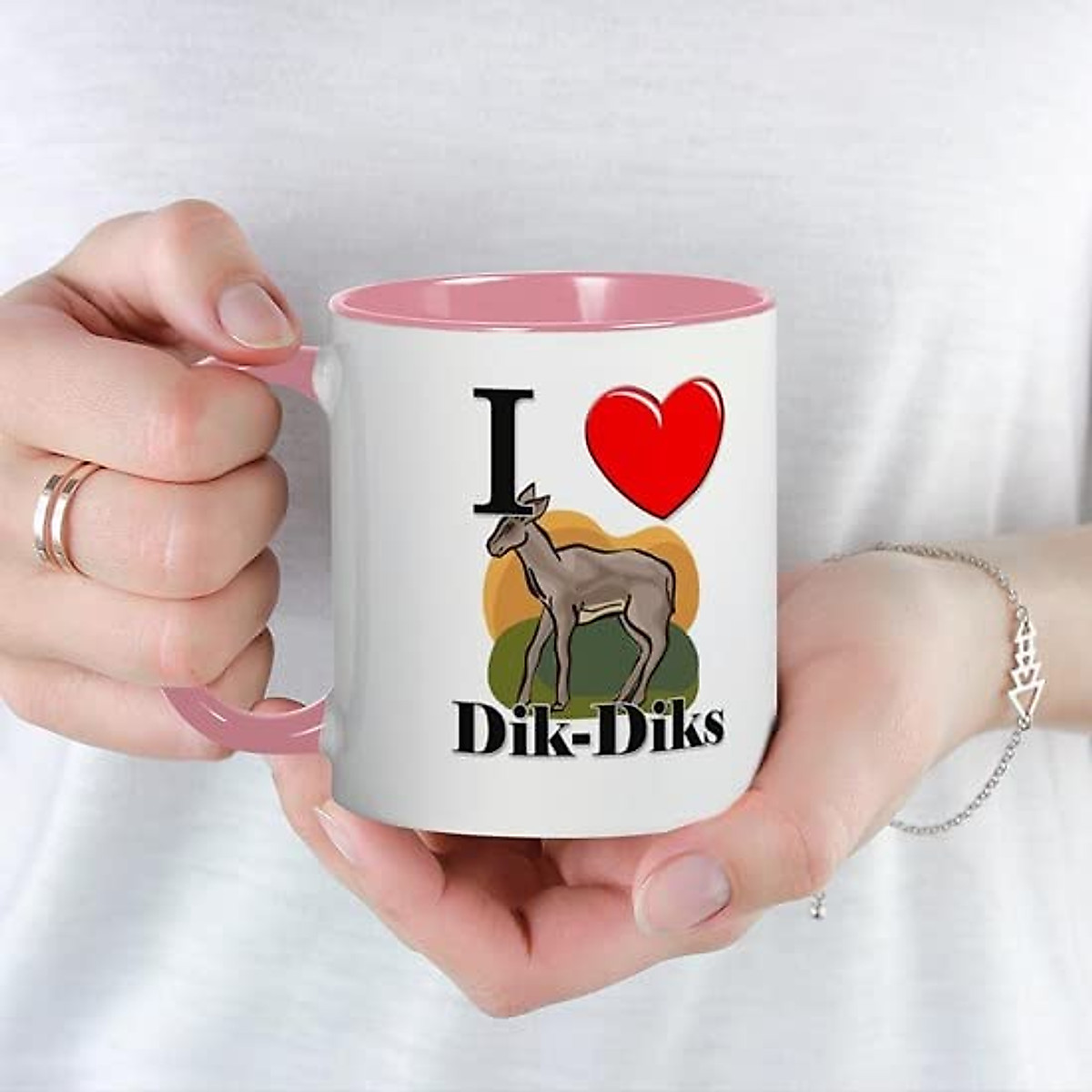 CafePress I Love Dik Diks Mug Ceramic Coffee Mug, Tea Cup 11 oz