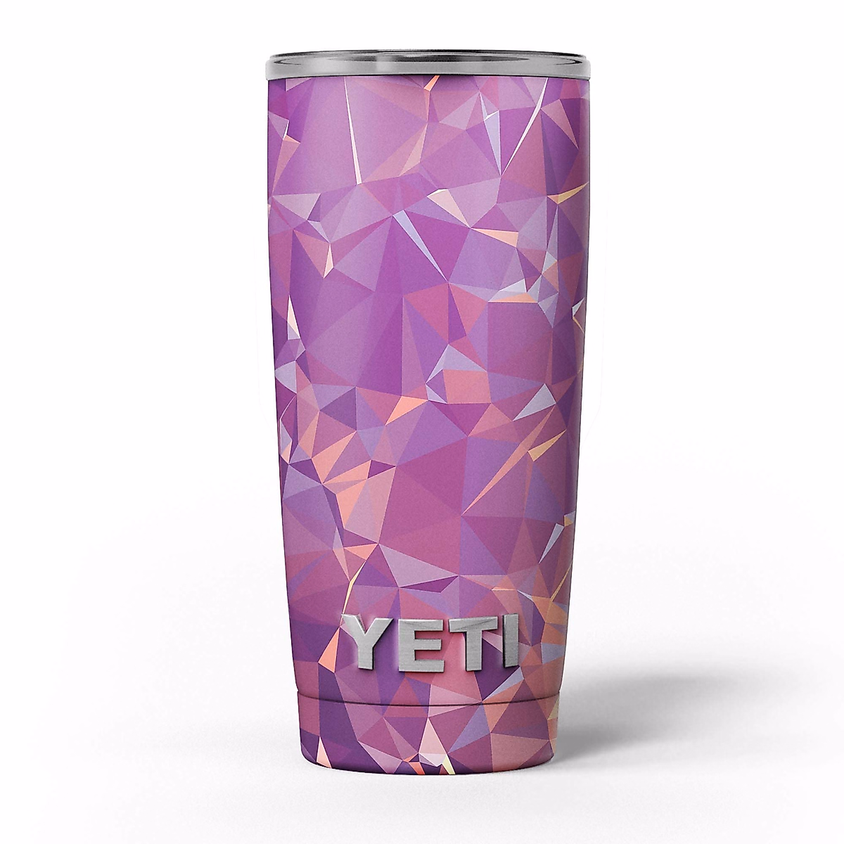 Design Skinz Pink Geometric V13 - Skin Decal Vinyl Wrap Kit Compatible with The Yeti Rambler Cooler Tumbler Cups