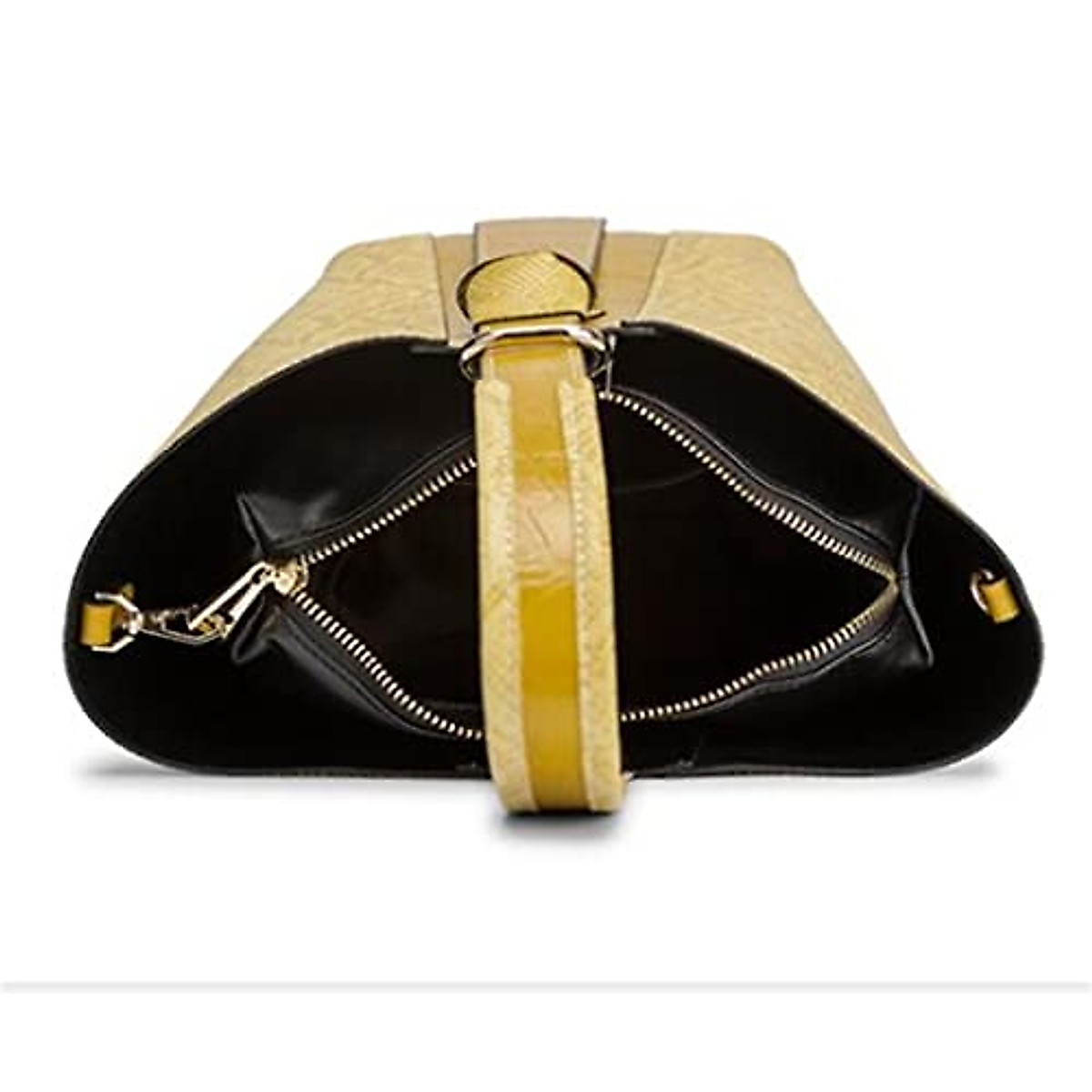 DANN Women's Leather Handbags Women's Bucket Tote Bags Shoulder Messenger Bags (Color : D, Size