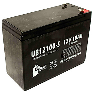 2 Pack UB12100-S 12V 10Ah Battery Sealed Lead Acid SLA Replacement for Schwinn Stealth 1000, ST1000, S500, S400, S350, S600, S180 Electric Scooter Battery, 12 Volt 10 Amp Hour Batteries, AGM, 24V
