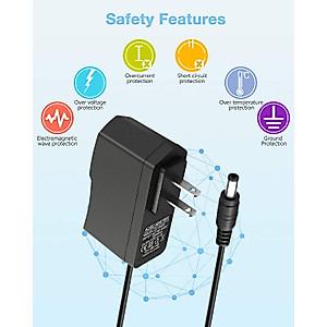 Aclorol 5V 2A Power Supply Adapter 100-240V AC to DC 5Volt 10W 2A 1A Universal Power Charger Converter Transformer 5.5X 2.5mm for WS2812B 5V LED Pixel Strip Lights Security System Router CCTV (5 pack)