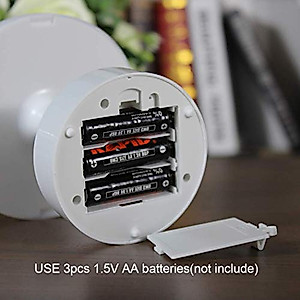 WRalwaysLX Led Night Light, USB Power/Battery Operated Nursery Lamps with Remote Control, Portable 5-Stage Dimmable Table Lamp with Timer for Bedroom, Kids Room and Other Room