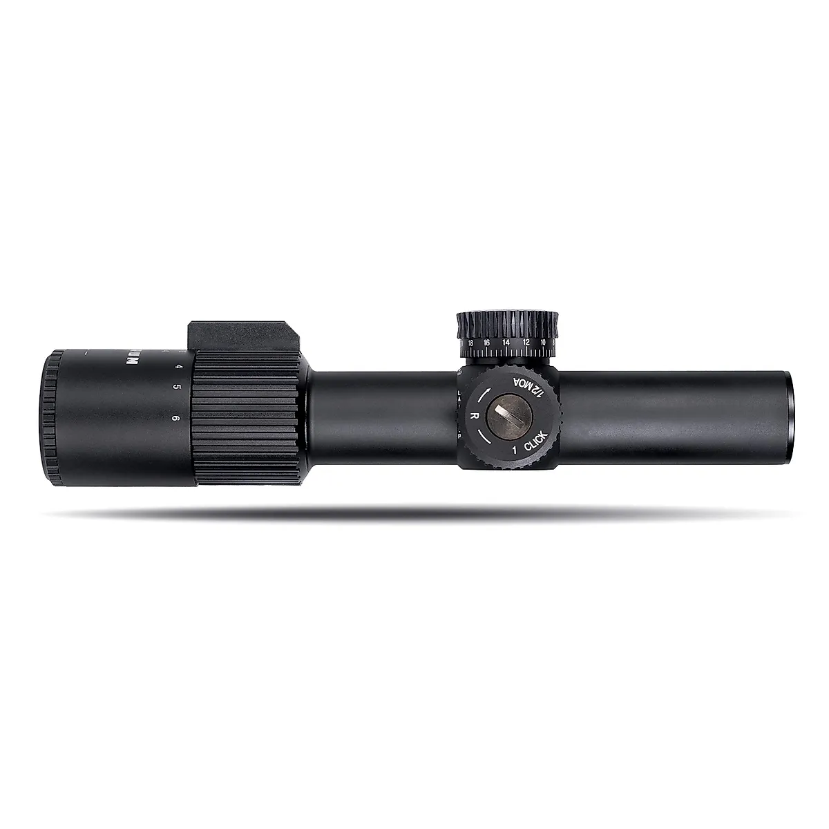 Monstrum Alpha 1-6x24 First Focal Plane FFP Rifle Scope with MOA Reticle | Precision V2 Picatinny Scope Rings | Bundle