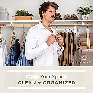 MORALVE Space Saving Hangers Bundle (Natural)