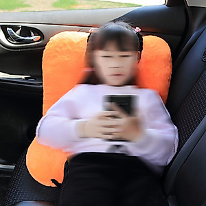 OHYEMISE Roadtrip Pillow, Traveling Car Pillow for Kids, Traveling Car Pillow, Kids Traveling Car Pillow, Traveling Car Pillow Kids, Road Trip Pillow for Kid, for Airplane, Car Seat(Pink)