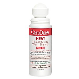 Cryoderm Heat Roll-On 3 oz.