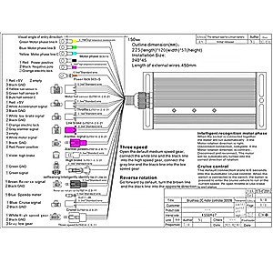 LBEC Smart brushless Controller, Easy to Install brushless Electric Bike Controller