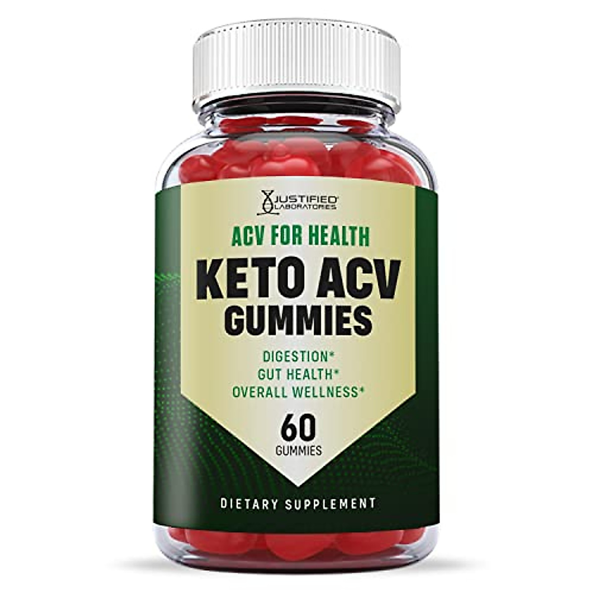 Justified Laboratories (3 Pack) ACV for Heath Keto ACV Gummies 1000MG with Pomegranate Juice Beet Root B12 180 Gummys