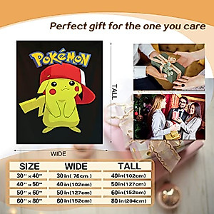 FHNTNH Ultra Soft Throw Blanket Cozy Warm Flannel Blanket All Season Bedding for Sofa Bed Room Decoration Gift 60x50 Inch