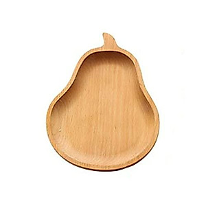 Hemoton Decorative Tray for Fruit Dinner Beach Dish Japanese Breakfast Shape Cartoon Pear Supplies Style Coffee Snacks Pattern Tray Serving Kitchen Dessert Bread Platter Sandwich Vintage Tray