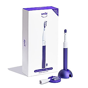 SmileDirectClub Electric Toothbrush Club Edition with Aligner Brush Head and 3-in-1 Travel Case, Mirror Mount, and Stand, Blurple