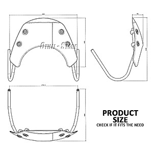 Motorcycle Windscreen Windshield Wind Shield Screen Protector For Vespa GTS300 SUPER GTS 300 Super 2018 2019 2020 2021 2022