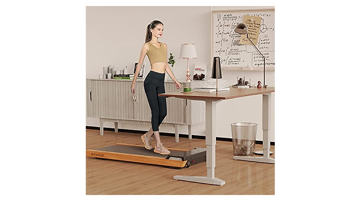 Bifanuo Under Desk Treadmill - Silent & Compact Design