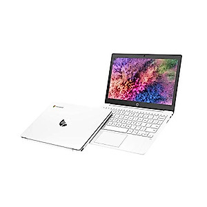 HP Chromebook 11-inch Laptop, Touchscreen, MediaTek MT8183, MediaTek Integrated Graphics, 4 GB RAM, 32 GB eMMC Storage, Chrome (11a-na0050nr, Snow White) (Renewed)