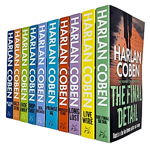 Harlan Coben Myron Bolitar Series Collection 1-10 Books Set (Deal Breaker, Drop Shot, Fade Away, Back Spin, One False Move, The Final Detail, Darkest Fear, Promise Me, Long Lost, Live Wire)