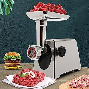 Electric Meat Grinder Sausage Stuffer 2800W, Mutifuctional Meat Mincer, Meat Sausage Machine Multiple Modes High Efficiency Electric Meat Mincer Cheese Grater