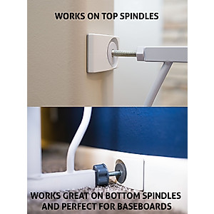 Wall Nanny - Dog Gate Wall Protector (Made in USA) Protects Walls and Doorways from Pet Gates - for Pressure Mounted Indoor Safety Baby Gates (4 Pack)