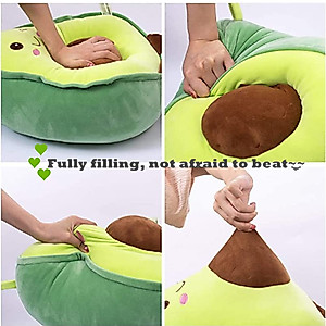 NatureMan 16.5 inch Avocado Plush Toy Pillow Gift, Lovely Fruit Plush Toy Doll Pillow Pillow, Suitable for Children, Girls, Boys and Holiday Warm Gifts