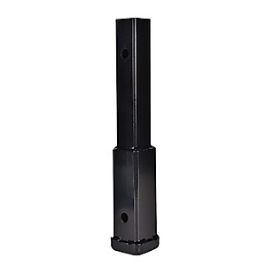 Fullwatt 12" Trailer Hitch Extension for 2-Inch Receiver Tube Extender Receiver Extension Tube Extenders 5/8" Pin Hole 4000 LBS Tow Capacity (12")