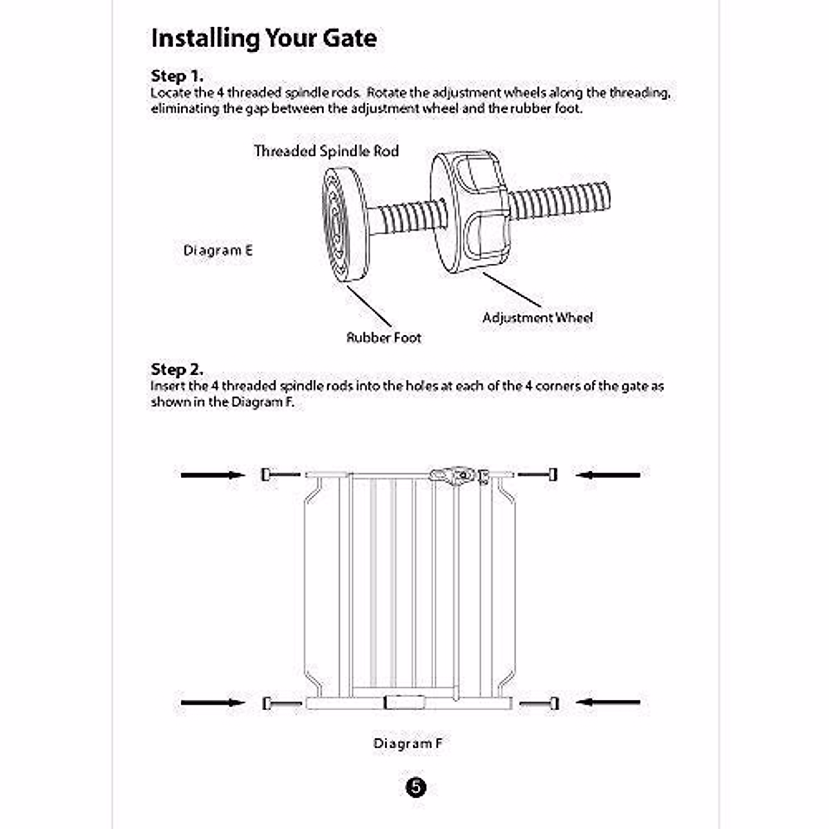 Vmaisi Baby Gate Wall Protector 4 Pack Bundle with 4 Pack Extra Long Baby Gate Extender Threaded Spindle Rods Replacement Parts