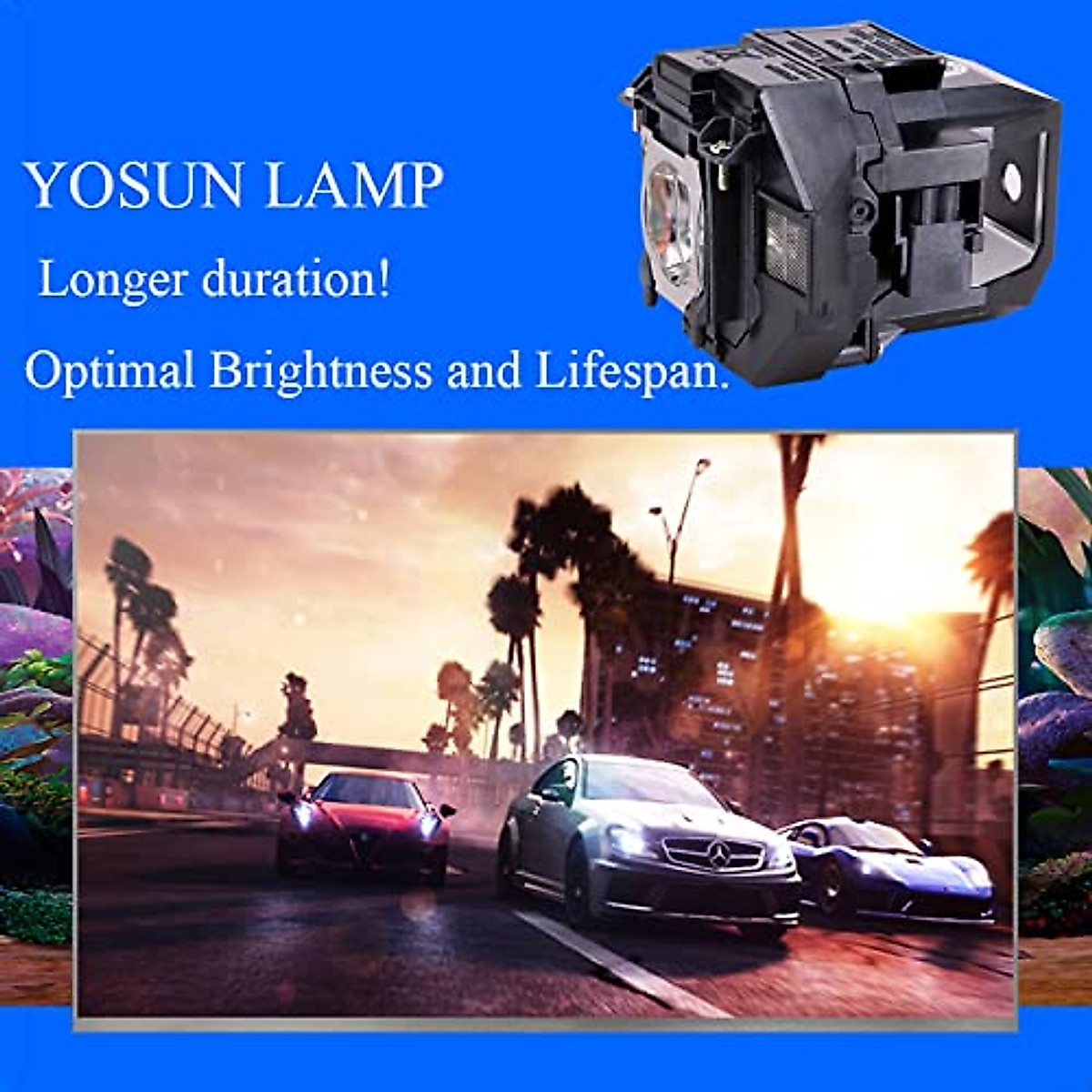 YOSUN v13h010l96 Replacement Projector lamp for epson elplp96 powerlite Home Cinema 2100 2150 1060 660 760hd vs250 vs350 vs355 ex9210 ex9220 ex3260 ex5260 ex7260 x39 w39 s39 Projector lamp Bulb