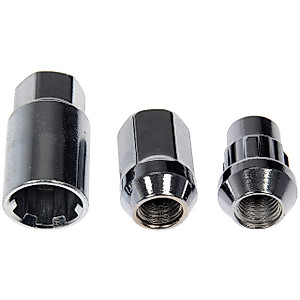 Dorman 713-375 Chrome Acorn Wheel Nut Lock Set Compatible with Select Models, 20 Pack