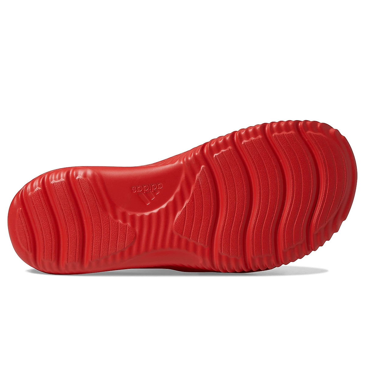 adidas Unisex Alphabounce 2.0 Slides Sandal, Vivid Red/White/Black, 9 US Men