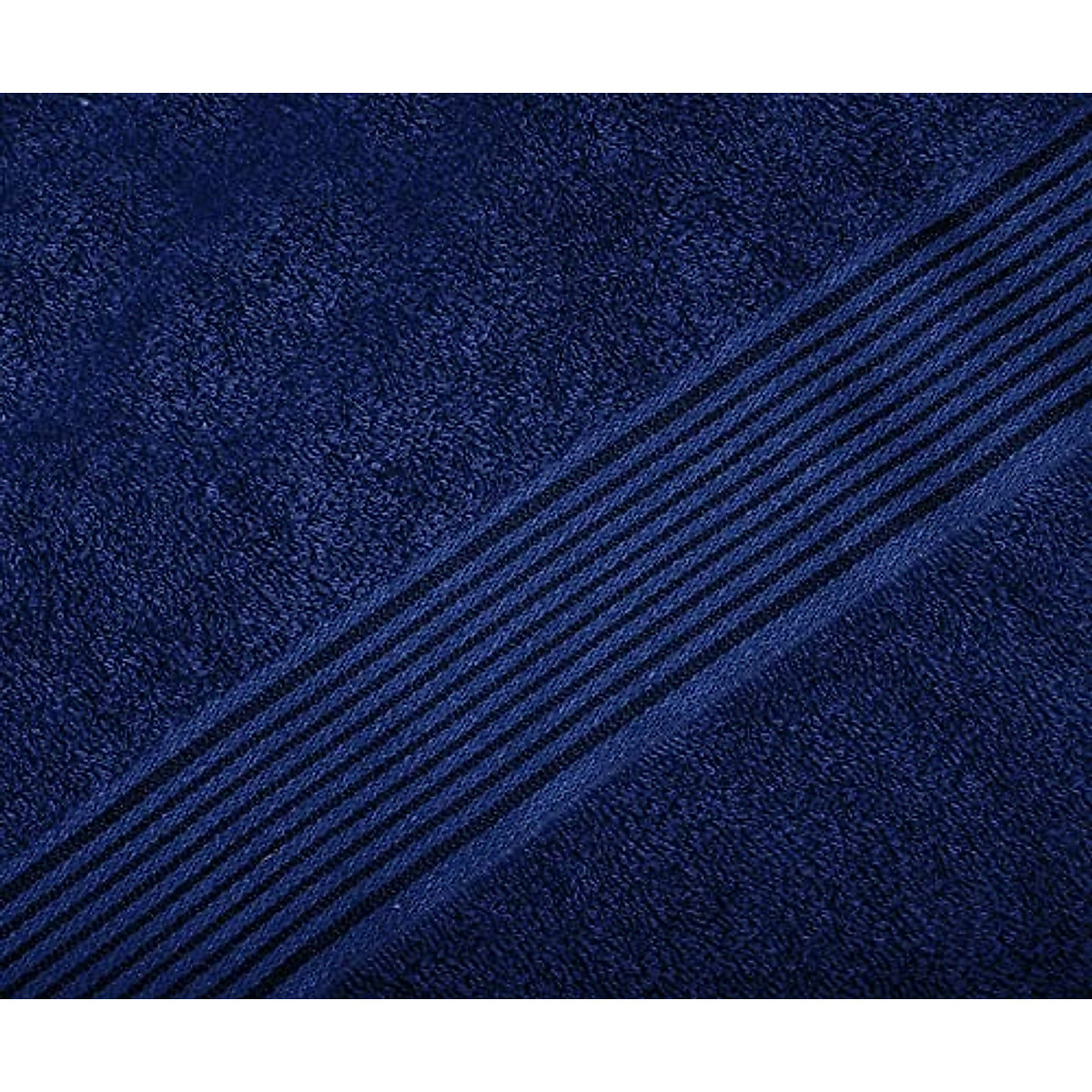 Belizzi Home Cotton 2 Pack Oversized Bath Towel Set 28x55 inches, Large Bath Towels, Ultra Absorbant Compact Quickdry & Lightweight Towel, Ideal for Gym Travel Camp Pool - Navy Blue