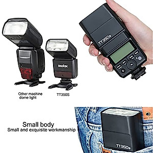 Godox TT350S Flash Speedlite for Sony Camera, 2.4G Wireless GN36 1/8000s HSS TTL Camera Flash Compatible for Sony Camera A7 A7R A7S A7-II A7-III A7R-II A7R-III A7S-II A6300 A6000 etc