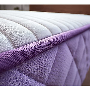 Sheets & Giggles Eucalyptus Mattress Natural Cooling Latex & Steel Coil Hybrid Bed for Back and Joint Support, 100 Night Sleep Trial, Queen