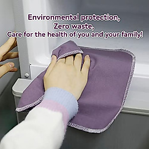 Reusable Paper Towels Washable Roll - Packs of 48 Kitchen Paperless Paper Towels - 10" x 10" Cotton Cloth Paper Towels, Super Soft, Absorbent, Zero Waste Alternative Napkins