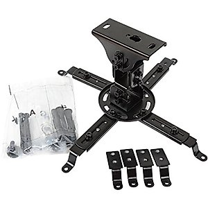 VideoSecu LCD DLP Tilt Swivel Sloped Projector Ceiling Mount Bracket Fit Flat and Vaulted Ceiling PJ1B WU7