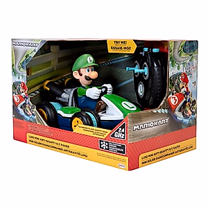 Super Mario 08988-PLY Nintendo Mario Kart 8 Luigi Mini Anti-Gravity Rc Racer 2.4Ghz, with Full Function Steering Create 360 Spins, Whiles & Drift Up To 100" Range - For Kids Ages 4 Plus