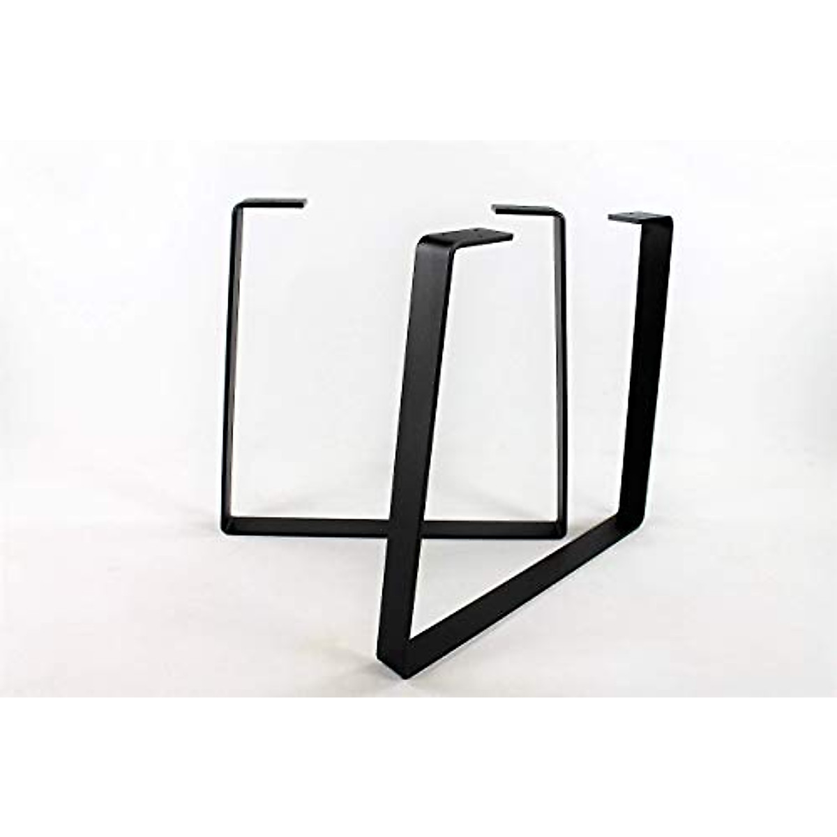 Wide Base Trapezoid Steel Dining Table Legs-Choose Your Height and Width