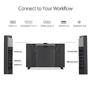 ASUS ProArt Display 31.5” 4K OLED Professional Monitor (PA32DC) - Built-in Motorized Colorimeter, Color Accuracy ΔE<1, 99% DCI-P3, USB-C, Auto Calibration, Compatible with Laptop & Mac Monitor,BLACK