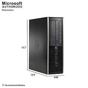 HP Elite 8200 SFF High Performance Business Desktop Computer Intel Quad Core i7 up to 3.8GHz Processor 2TB HDD 16GB DDR3 Memory DVD Windows 10 Professional (Renewed) (16GB)