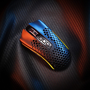 Redragon M808 Storm Pro Wireless Gaming Mouse, RGB Honeycomb Form - 16,000 DPI Optical Sensor - Programmable Macro Buttons - Precise Registration