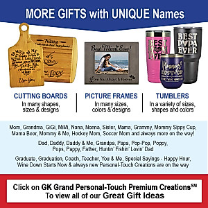 GRANDMA GIFT - Engraved 2-Tone Bamboo Cutting Board - 2-Sided Kitchen Design One Side For Decor Reverse Side For Usage Grandma Birthday Mothers Day Christmas Gift Grandmother (11 1/2 x 13 1/2)