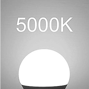 hansang E12 LED Bulb, Daylight 5000K, 60 Watt Equivalent Ceiling Fan Light Bulbs, E12 Small Base Candelabra LED Light Bulbs, 600 Lumen CRI 85+ Eye Protection, Non-dimmable 120V (85-265V Range) 6 Pack