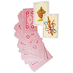 2 Decks Spanish Playing Cards Cartas Españolas, Baraja Española, Briscas Cards Puerto Rico, Mexican Playing Cards, Plastico Spanish Cards, Barajas Espanolas Plasticas(with Playing Card Boxes)