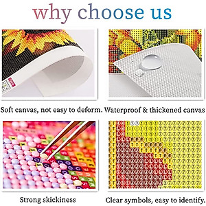 Caievy Dancer Angel Painting Poster 5D Dancing Little Girl Diamond Painting Kit DIY Round Crystal Diamond Adult Kids Diamond Painting Kit for Home Dance Studio Decoration 12X18inch