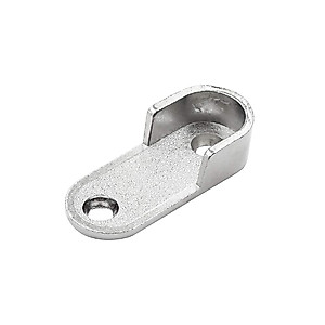 BTMB Oval Closet Rod End Supports Flanges Socket for 15x30mm Rods Pack of 10