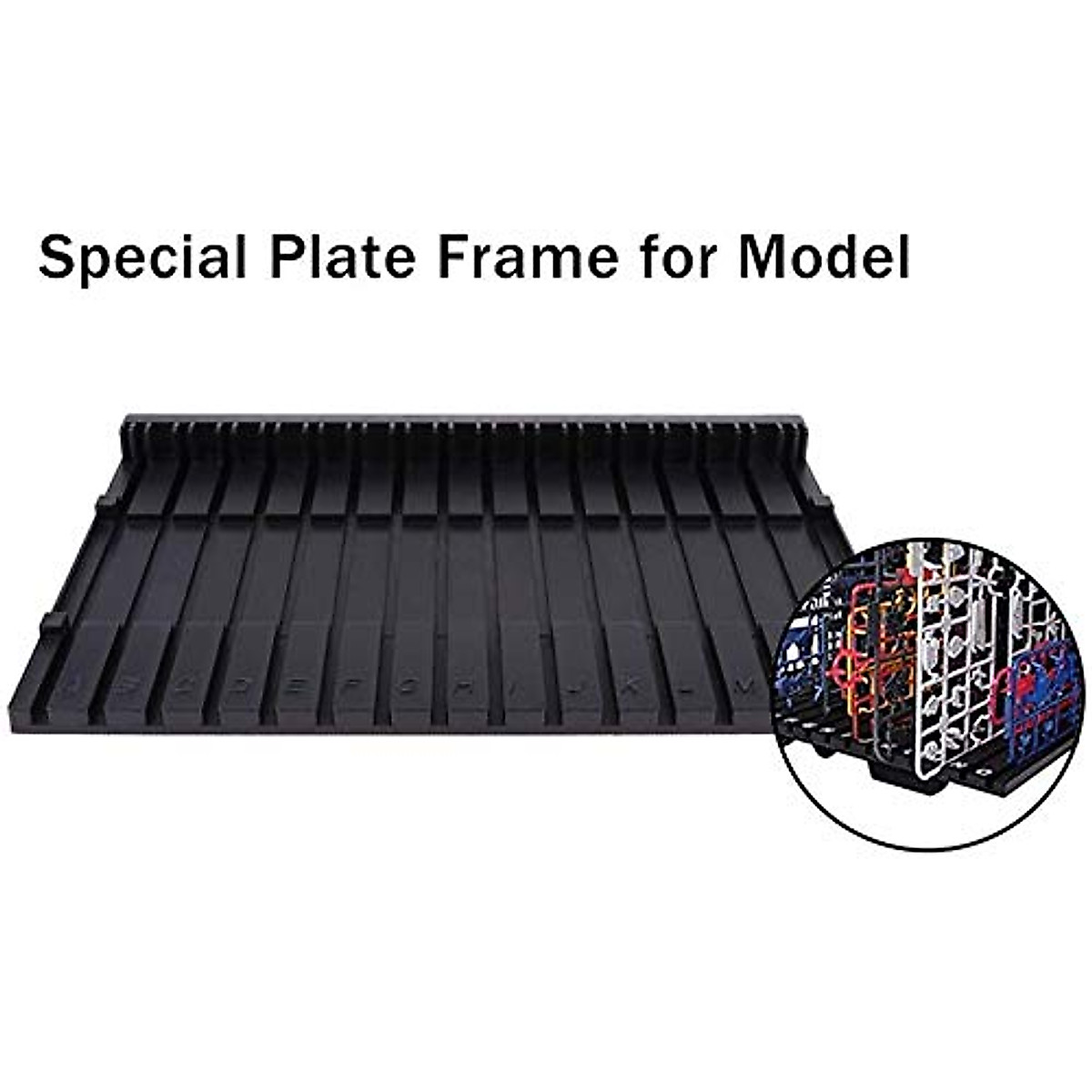 Yikko Gundam Model Pieces Shelves Tool Stand Holder Rack, Plastic Tool Drawer Storage Container for Gundam, Organizer for Model Gundam Hobby Model Making Parts, Size 11.4" 7.4"(2PCS)