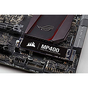 Corsair MP400 8TB M.2 NVMe PCIe x4 Gen3 SSD (Sequential Read Speeds of up to 3,480 MB/s, Write Speeds of up to 3,000 MB/s, High-Density 3D QLC NAND) Black