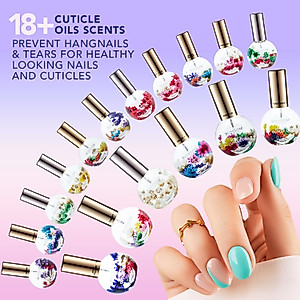 Blossom Hydrating, Moisturizing, Strengthening, Scented Cuticle Oil, Infused with Real Flowers, Made in USA, 0.5 fl. oz, Rose